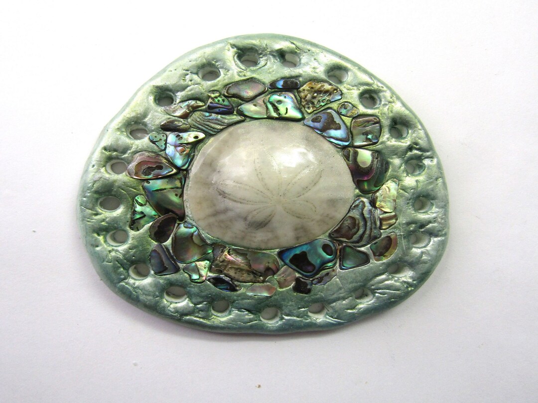 Sand Dollar and Abalone Basket Base/ Basket Center/ocean/ Seaside - Etsy