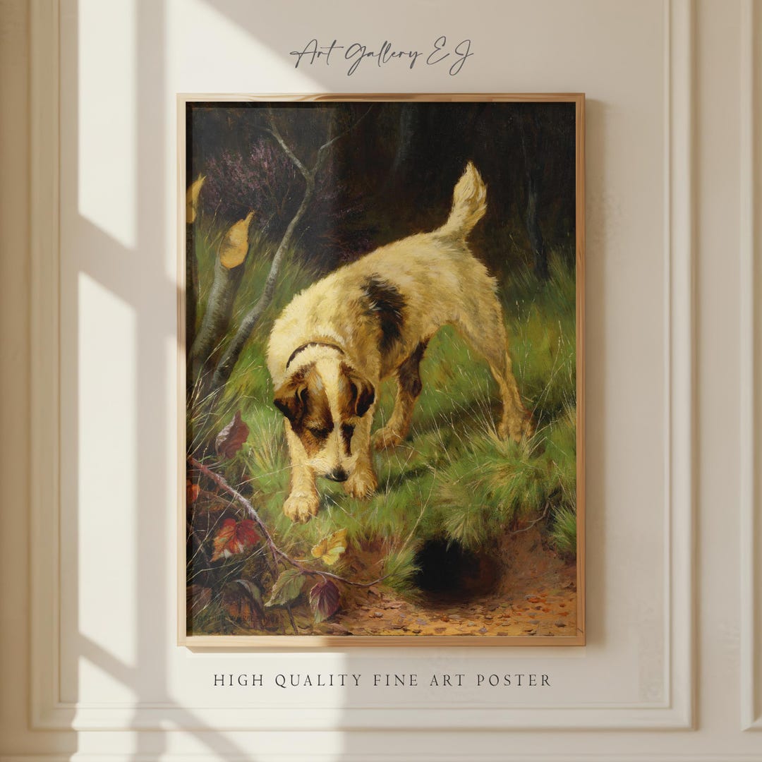 Animal Art Arthur Wardle Wire-haired Fox Terrier Art Print | Vintage ...