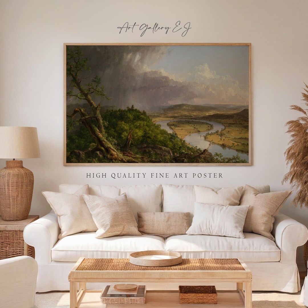 Thomas Cole the Oxbow Art Print | Vintage American Landscape Poster ...