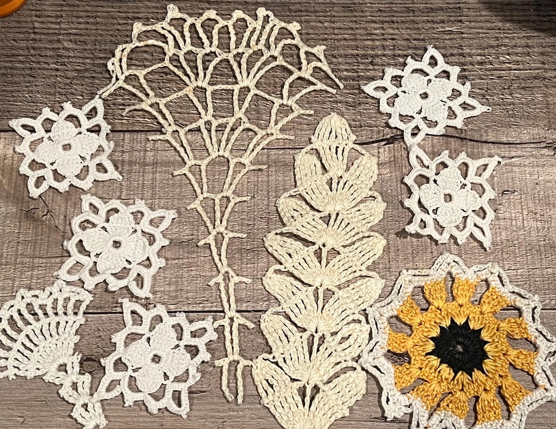 9 Assorted Appliqués, Craft Embellishments, Sunflower Color, Adornment ...