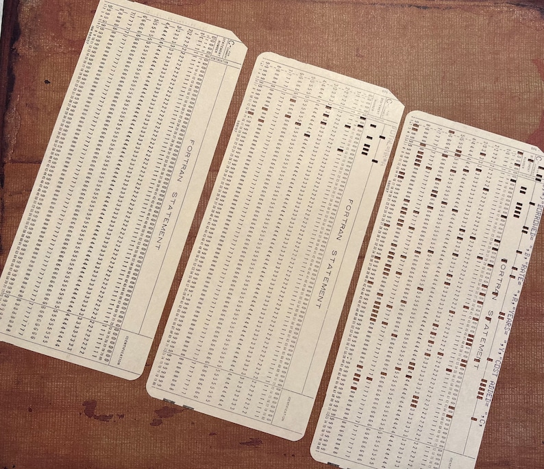 10 Vintage Punch Cards Junk Journal Ephemera Scrapbook - Etsy