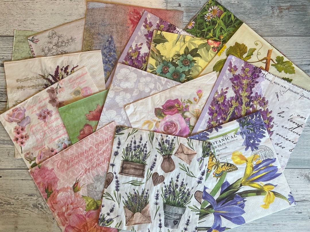 15 Napkin Bundle, Decopauge, Embellish Journal, Furniture, Tags ...