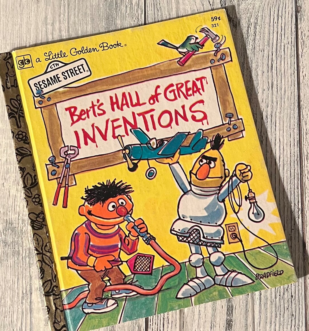 Vintage Golden Book, Bert’s Hall of Great Inventions, Children’s Books ...