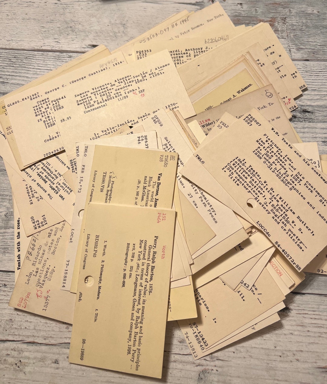 10 Vintage Library Cards for Pockets, Card Catalog, Tag Pocket, Old ...
