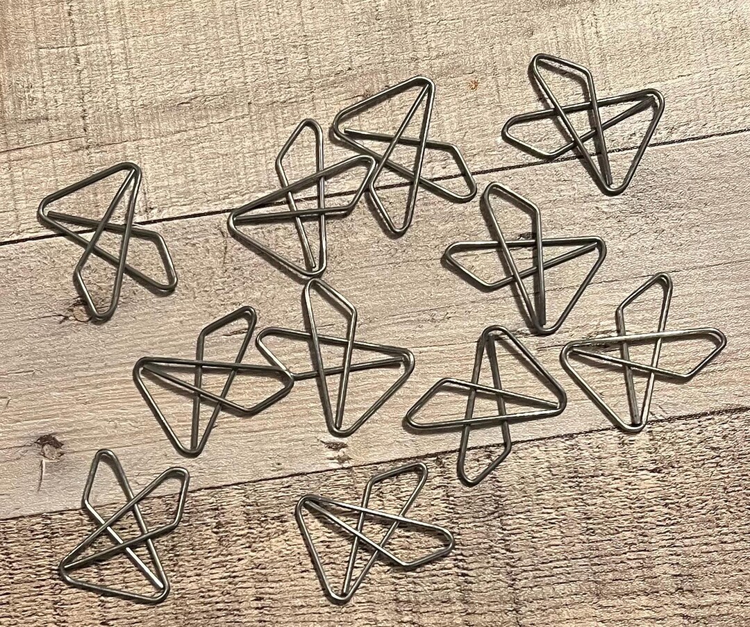Vintage Silver No. 2 Paper Clips: Medium Noesting Clamps, Journal ...
