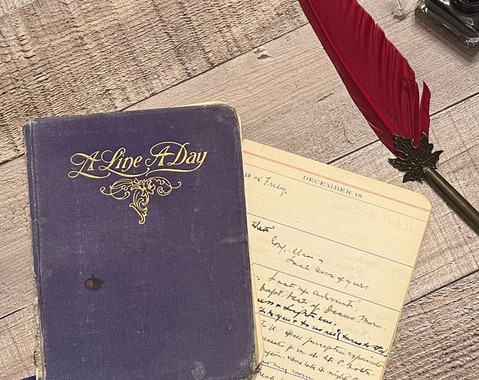 14 Pages Antique Diary, Vintage Handwritten Journal 1902-‘12, Ephemera ...