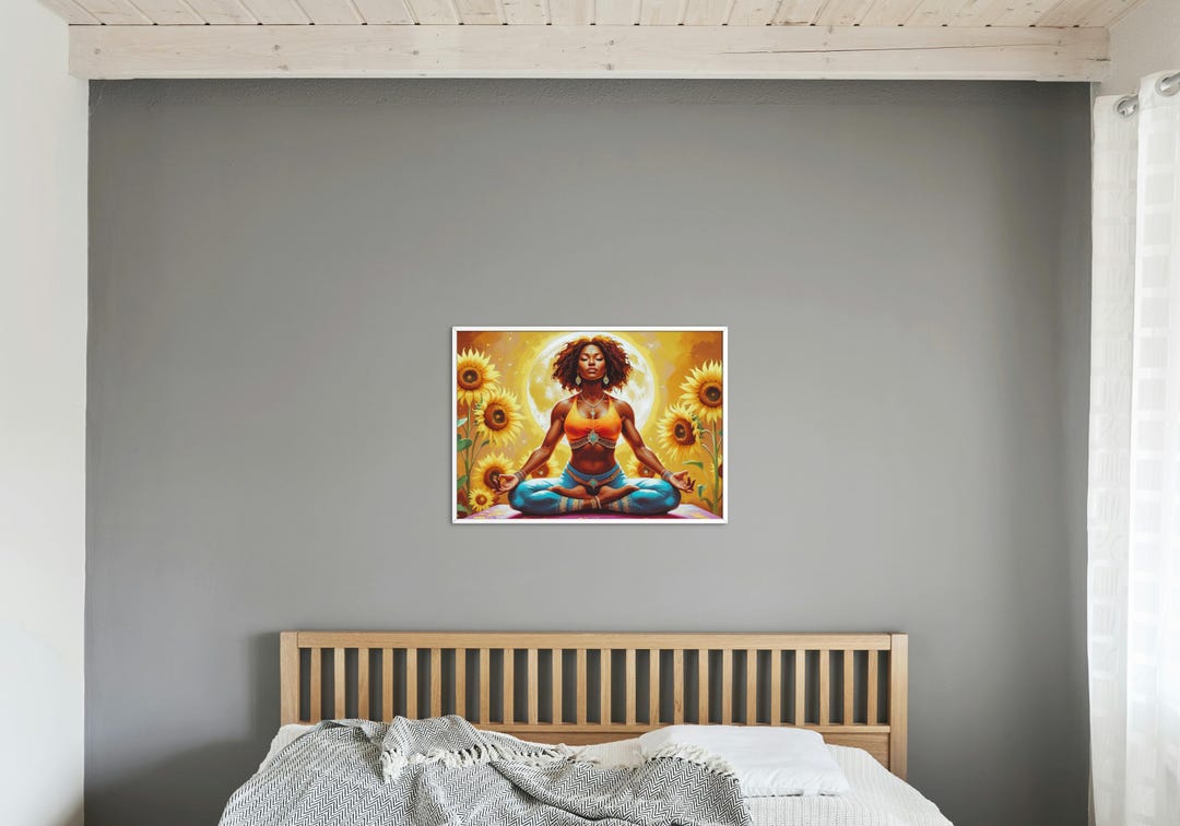 Spiritual Printable Poster – Multi-size Pack – Zen Digital Art – Woman ...
