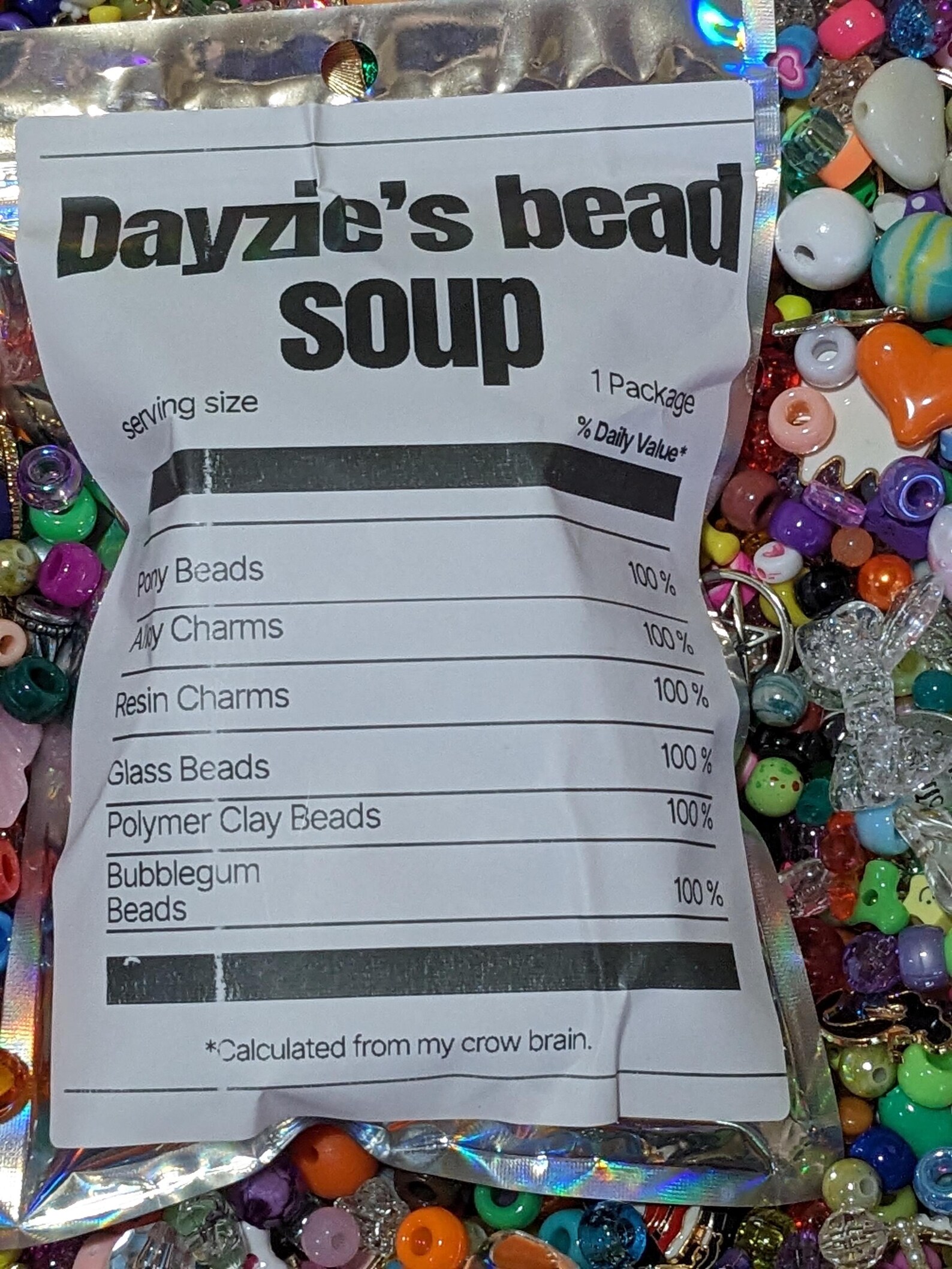 Bead Soup Mix – Jewelry Making Assortment, Pony Beads, Charms (8.6 Oz ...