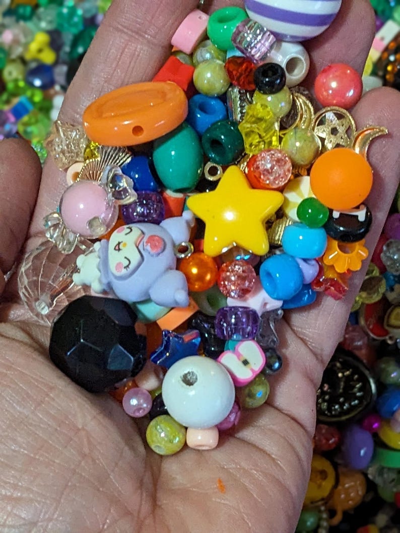 Bead Soup Mix – Jewelry Making Assortment, Pony Beads, Charms (8.6 Oz ...