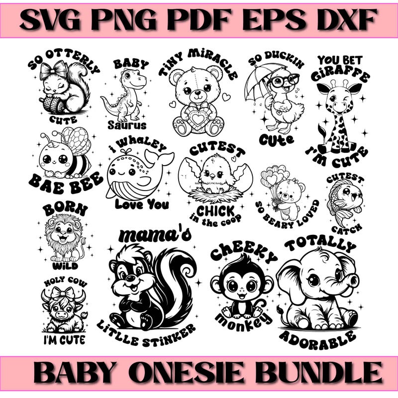 Baby Onesies Svg - Etsy