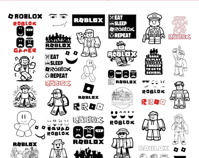 Roblox SVG Bundle, Roblox Png, Gaming Svg, Roblox Girls Svg, Roblox Boy ...