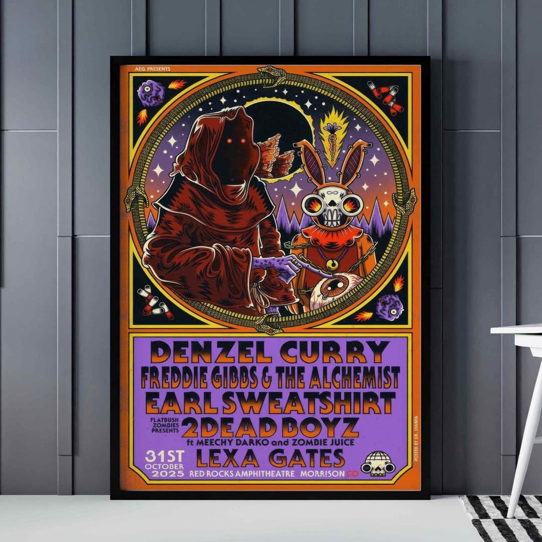 Denzel Curry Red Rocks Amphitheatre Morrison October 31 Poster ...