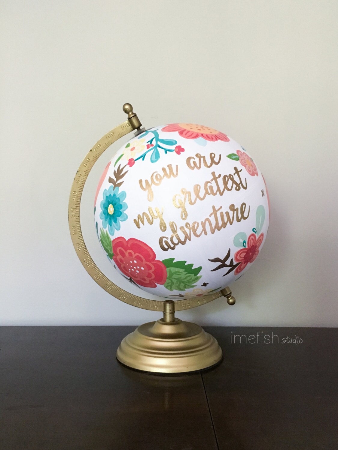 CUSTOM Hand-painted Globe . Made-to-order . 12 Inches . Any Color, Any ...