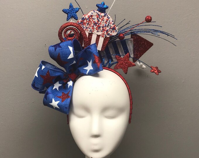 Patriotic 4th of July Parade Headband Headpiece - Etsy