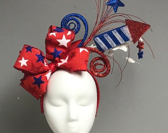 Patriotic 4th of July Parade Headband Headpiece | Etsy