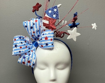 Patriotic 4th of July Parade Headband Headpiece - Etsy