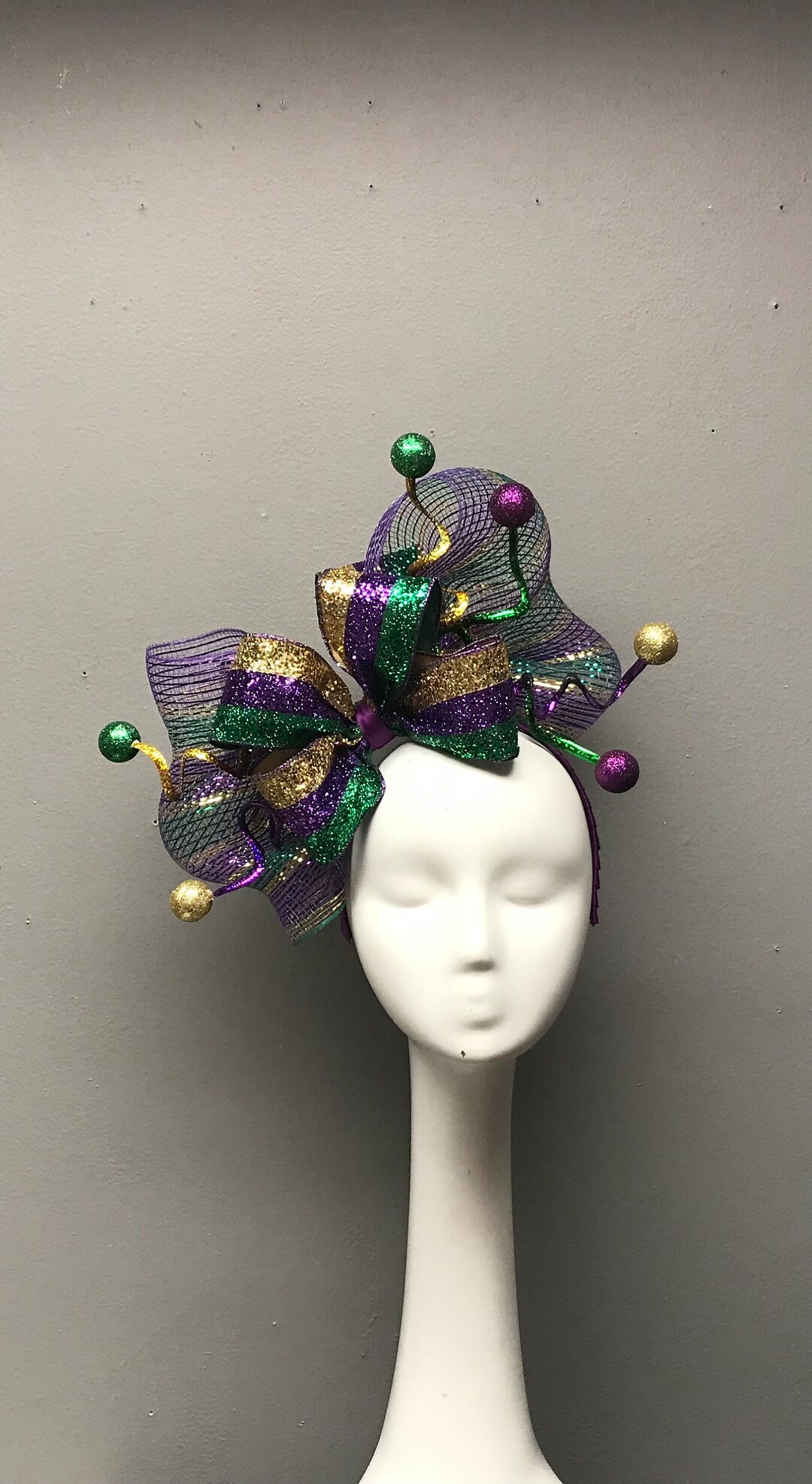 Mardi Gras Headband Headpiece - Etsy