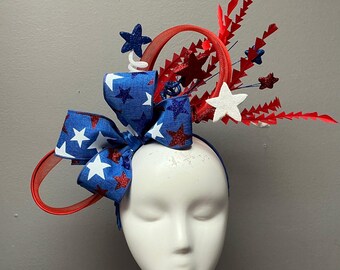 Patriotic 4th of July Parade Headband Headpiece - Etsy