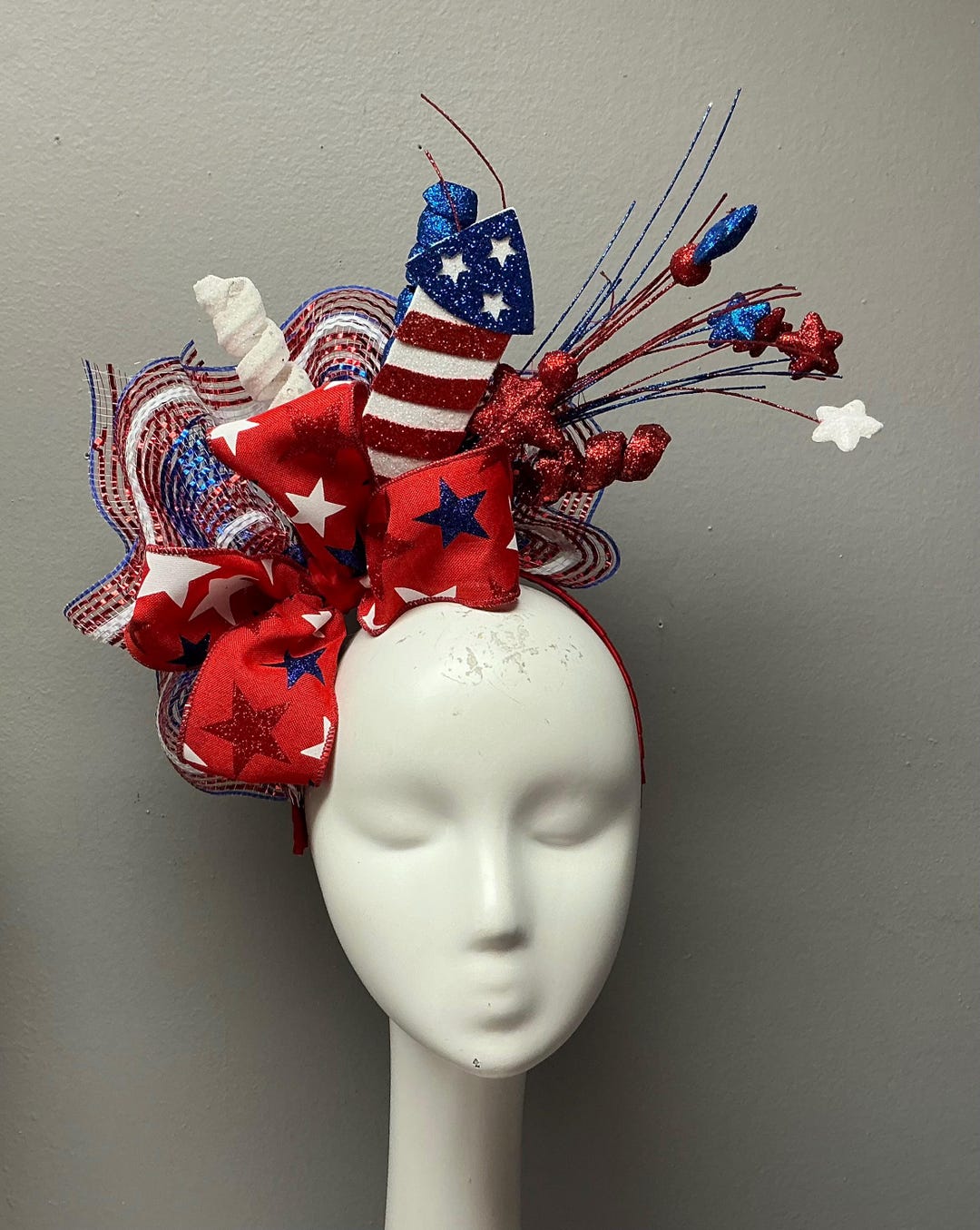 Patriotic 4th of July Parade Headband Headpiece - Etsy