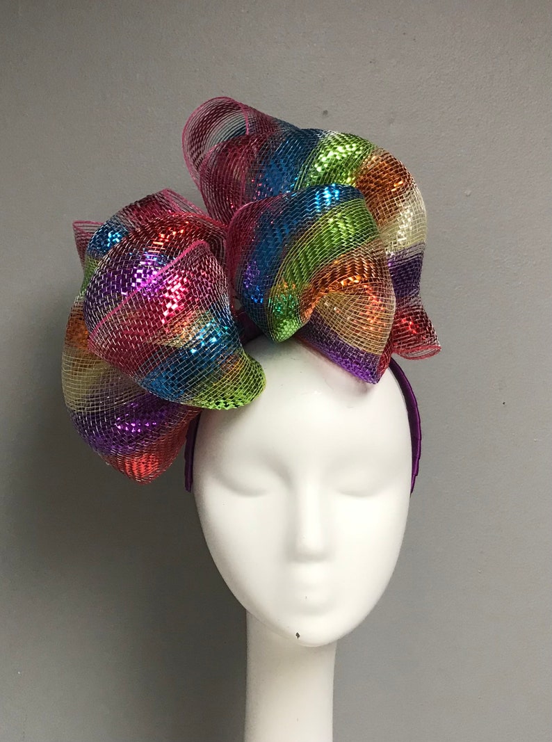 PRIDE Festival Carnival Coachella Rainbow Rave Headband - Etsy