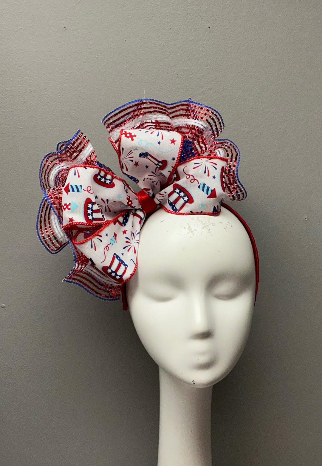 Patriotic 4th of July Parade Headband Headpiece - Etsy