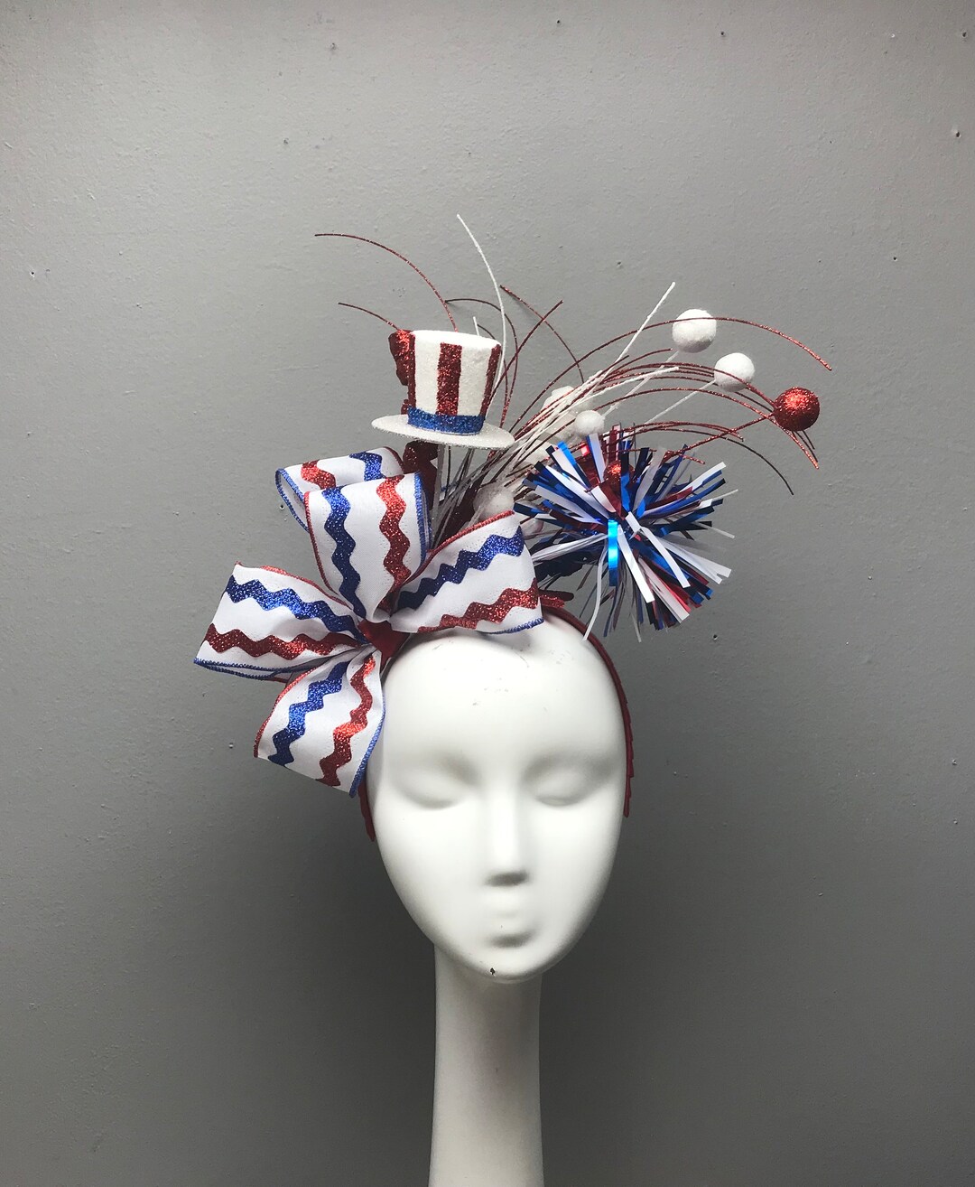 Patriotic 4th of July Parade Headband Headpiece - Etsy