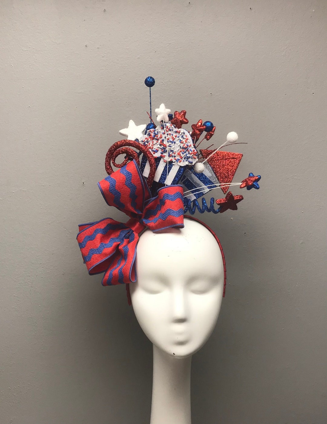 Patriotic 4th of July Parade Headband Headpiece - Etsy