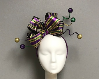 Small Feather Mardi Gras Crown Headpiece Mardi Gras Headband - Etsy