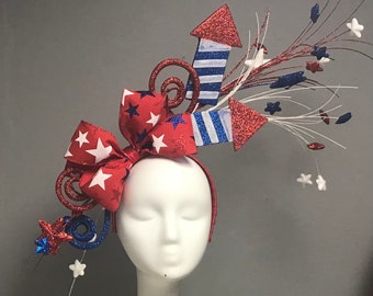 Patriotic 4th of July Parade Headband Headpiece | Etsy