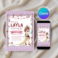 Fancy Nancy Birthday Invitation Template - Etsy
