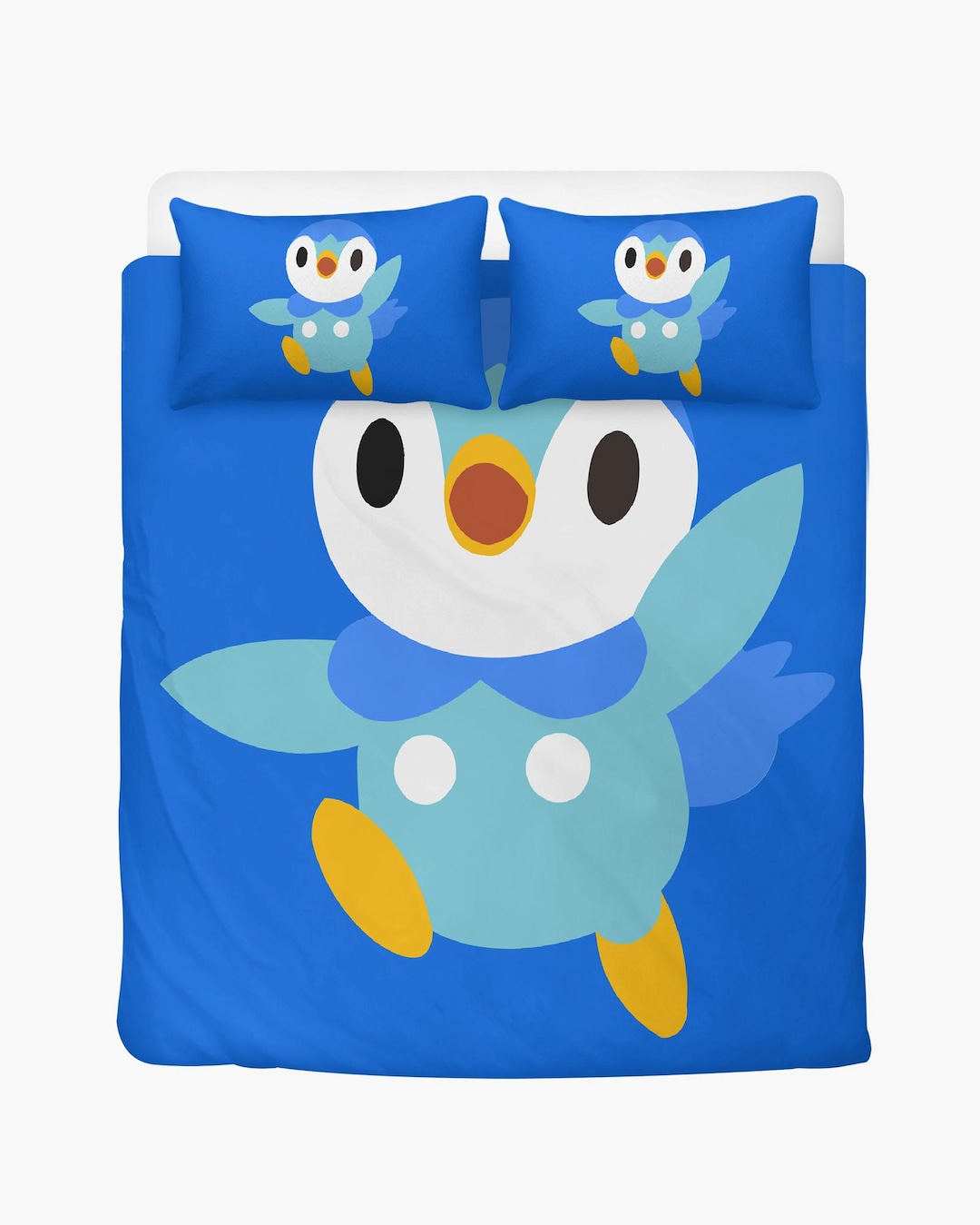 Pokemon Duvet Cover: Piplup Custom Bedding Set, 2 Pillowcases + Quilt ...