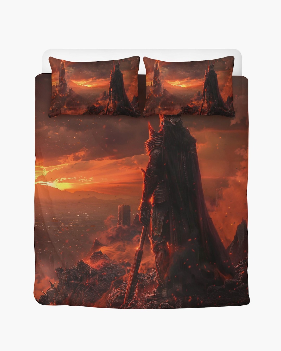 Lord of the Rings Duvet Cover: Sauron Custom Bedding Set, 2 Pillowcases ...