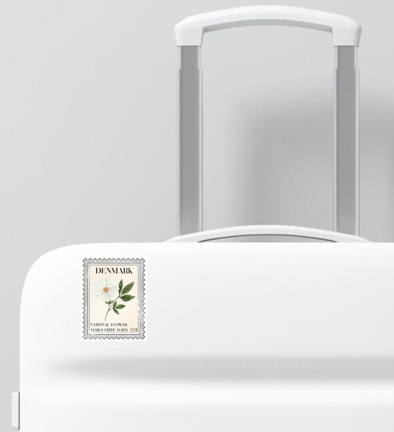 Denmark National Flower Stamp Sticker - Etsy