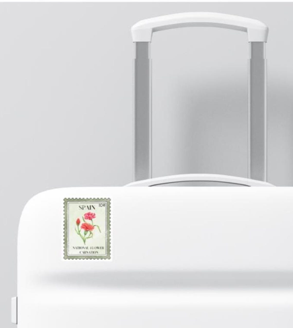 Spain National Flower Stamp Sticker - Etsy