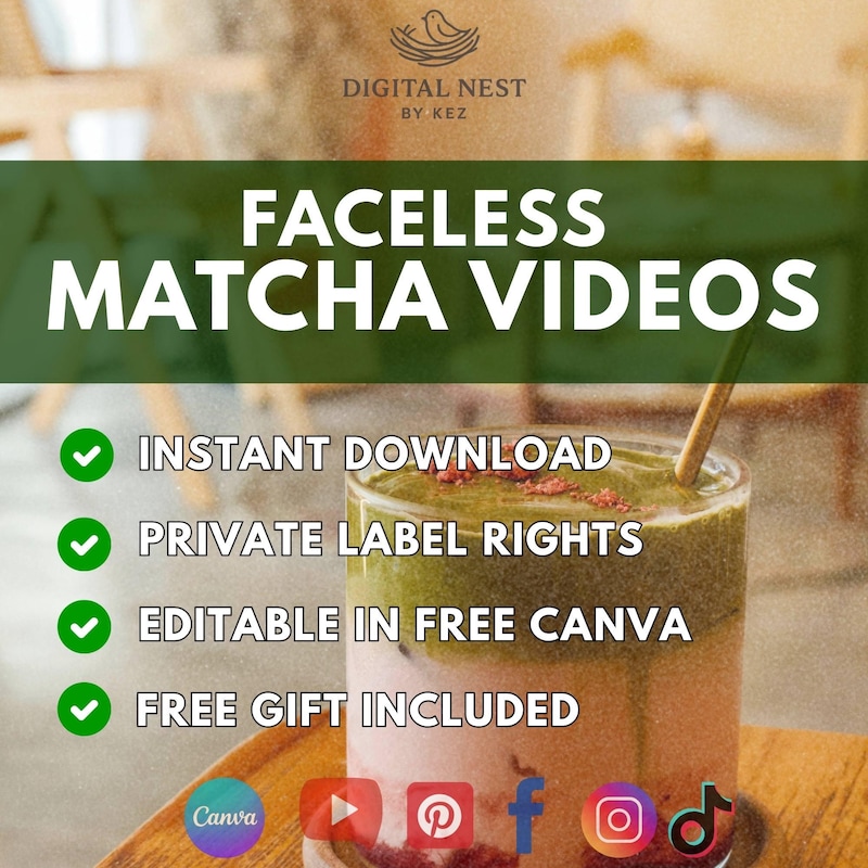Matcha Reels - Etsy UK