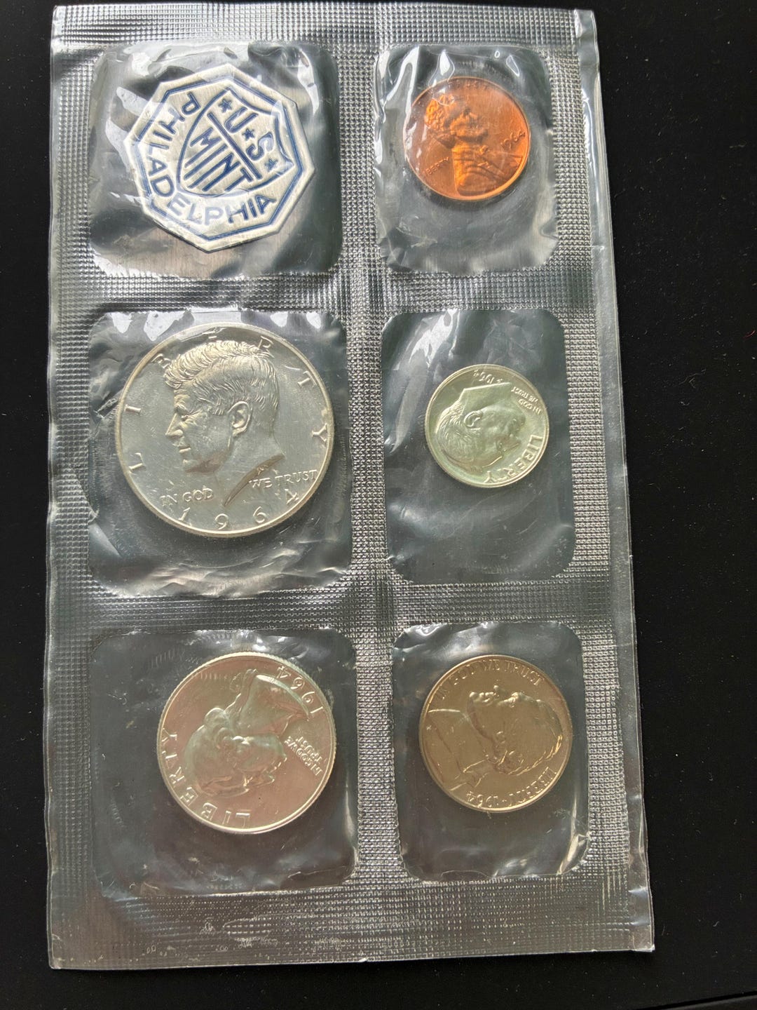 1964 U.S. Proof Set – Philadelphia Mint – Original Packaging – Kennedy ...