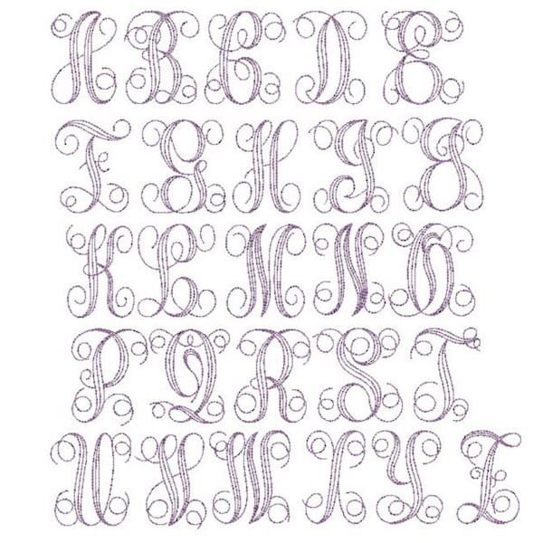 Floss Stitch Font - Etsy