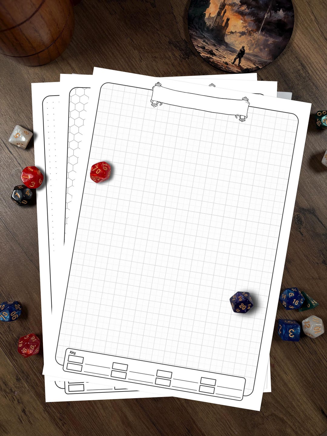 Dnd Map Grid Templates | Square, Hex, Dot | Digital Download - Etsy