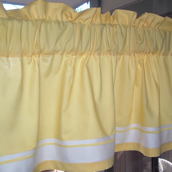 Yellow Gray Valance - Etsy