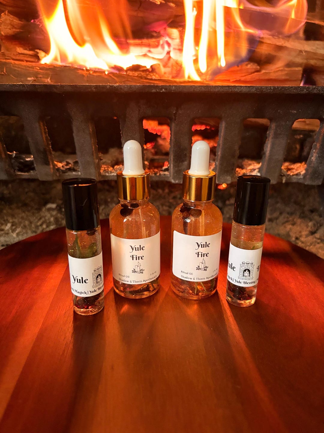 Yule Fire Ritual Oil | Winter Solstice Blend | Holiday Anointing ...