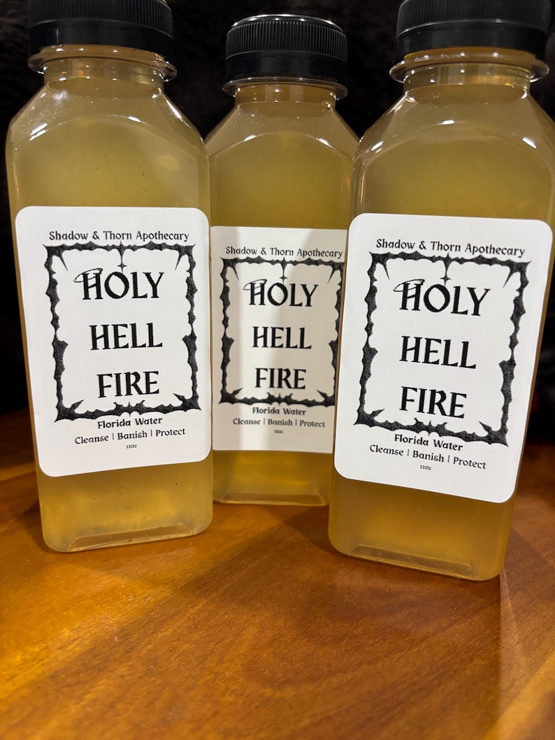 Holy Hellfire Florida Water | Cleansing, Banishing, Protection Ritual ...
