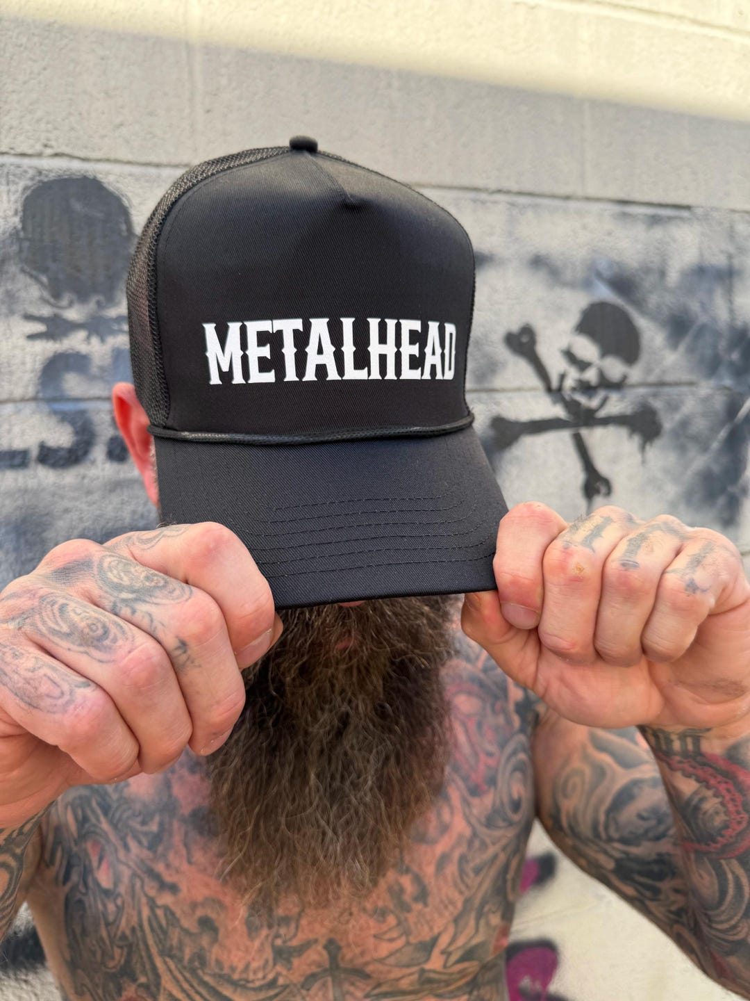 METALHEAD CURVED BILL Black Hat - Etsy