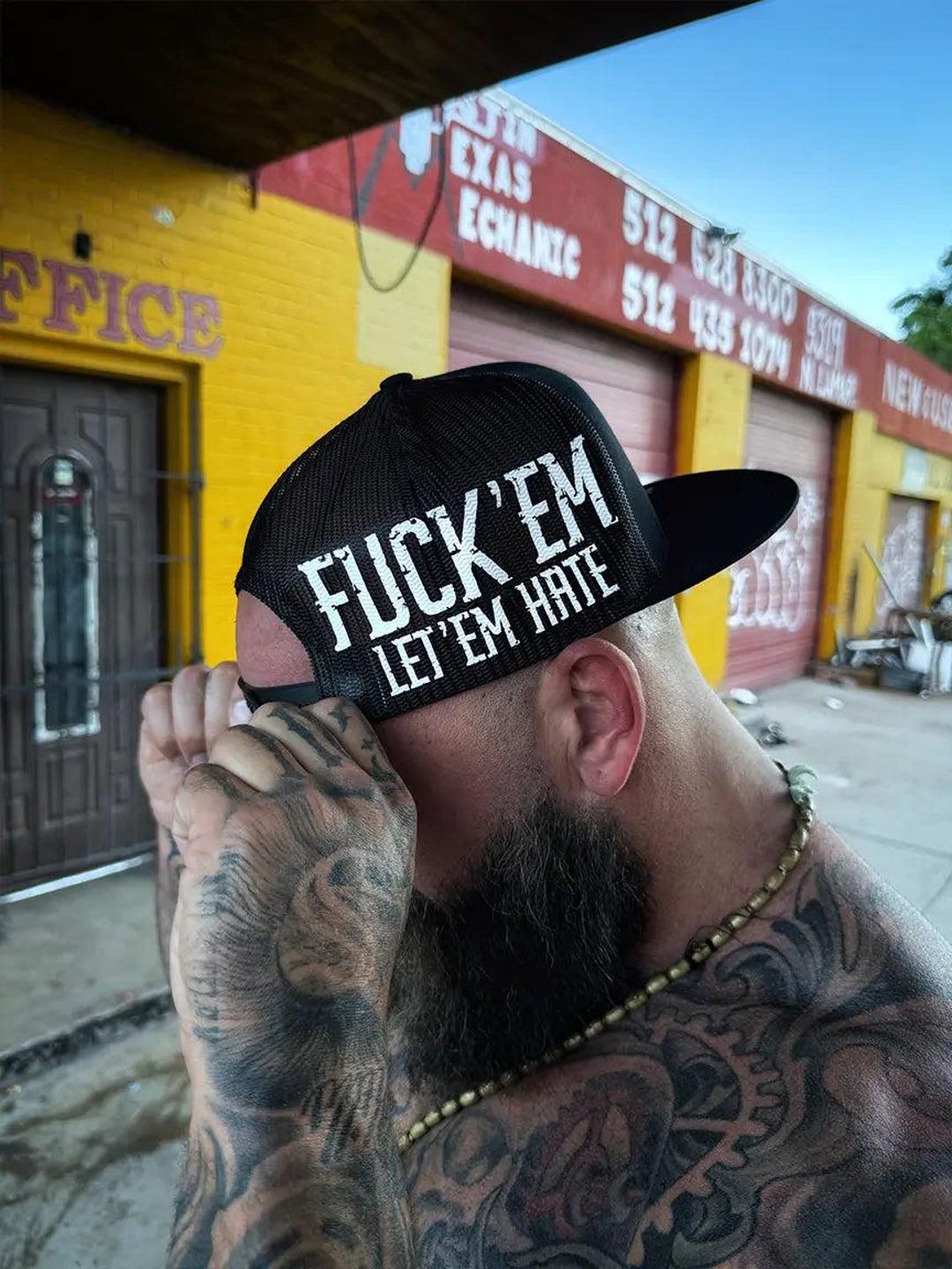 LET ‘EM HATE Side Style Black Hat - Etsy