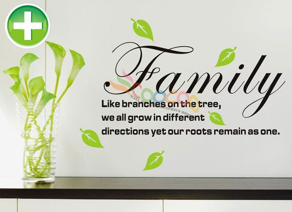 Photo Frame Tree Wall Decal Quote Family Tree Wall Decal Vinyl - Etsy