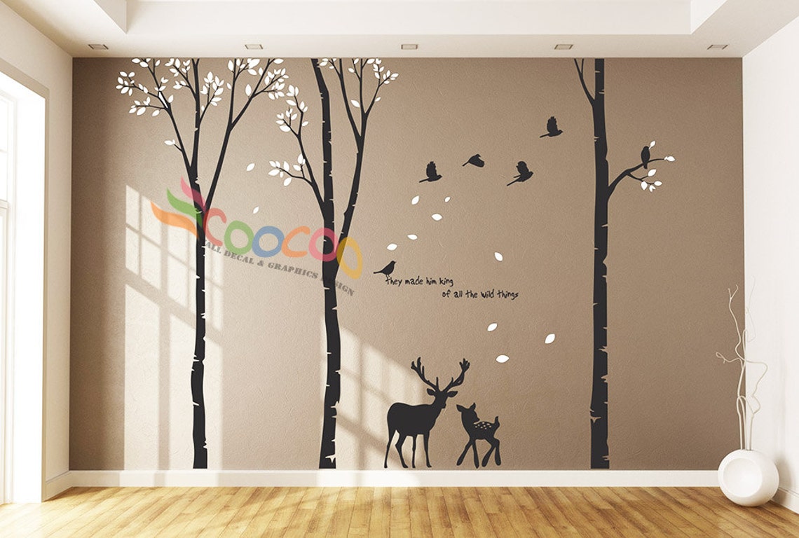 Wall Decal Wall Stickers tree Wall Decals wall Decals - Etsy