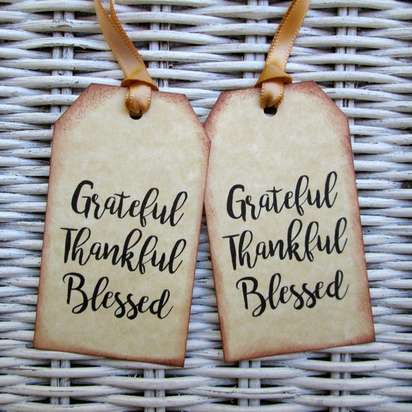 Thanksgiving Tags - Etsy