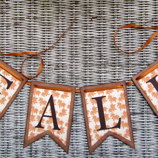 Fall Leaf Banner - Etsy