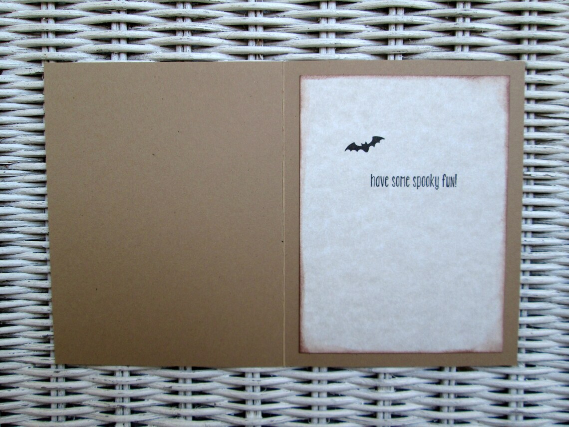 Black Cat Card Happy Halloween Card Have Some Spooky Fun | Etsy