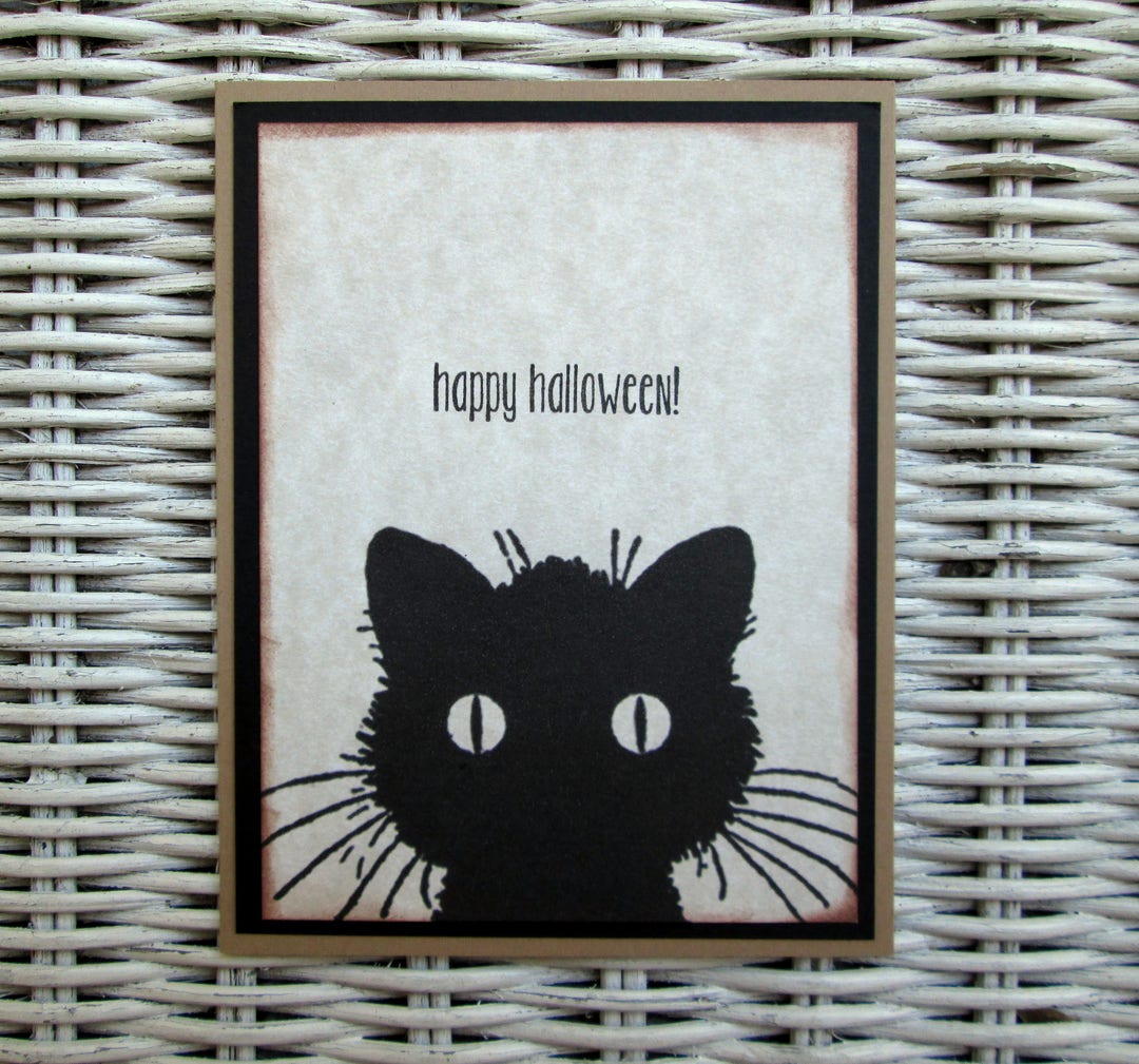Black Cat Card, Happy Halloween Card, Have Some Spooky Fun Card ...