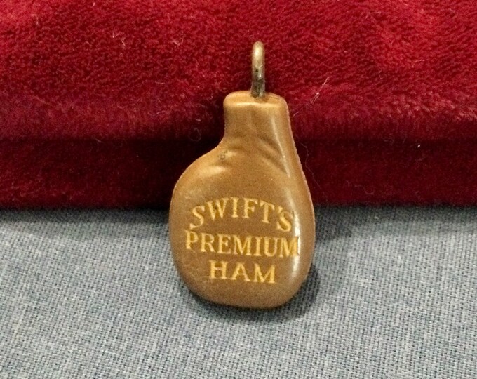Small Vintage Swifts Premium HAM Charm Fob 1930s Advertising Pendant ...